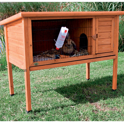 How do you build a rabbit hutch?